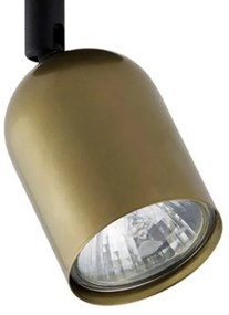 TK LIGHTING Bodové svítidlo - TOP 3301, 230V/10W/1xGU10, zlatá/černá