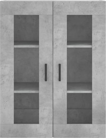 Skříň highboard betonově šedá 69,5x34x180 cm kompozitní dřevo 3198725