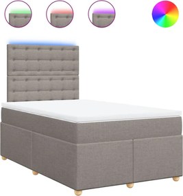 Box spring postel s matrací taupe 120x200 cm textil 3293565