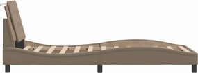 Rám postele bez matrace Zadar cappuccino 90x200 cm umělá kůže 3208160