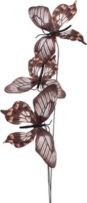 Dekorační větvička s hnědými motýlky Butterfly - 10*10*65 cm