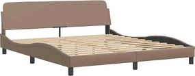 Rám postele Viana bez matrace cappuccino 180x200 cm umělá kůže 3208114