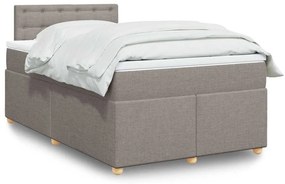 Box spring postel s matrací taupe 120x190 cm textil 3286637