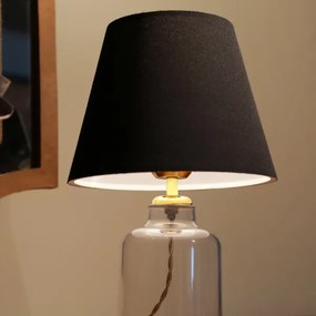 Stolní lampa AYD 1xE27/40W/230V černá/čirá