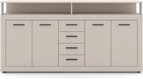 Komoda Luna 190 cm kašmírová
