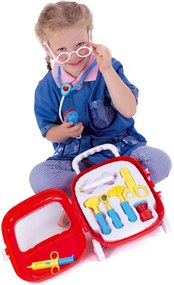 _Ostatní 1_ Doktorský kufřík zdravotnický set dětské lékařské potřeby na baterie Světlo Zvuk 00850080