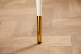 Designový konferenční stolek Laney 45 cm bílý