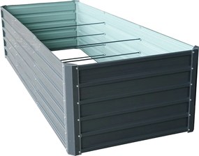 Vyvýšený zahradní záhon BestBerg VZ-1250A / 1250 l / 240 x 90 x 58 cm / šedá
