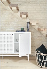 Bílá komoda Teulat Punto, šířka 150 cm