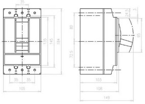 Výkonový vypínač EATON LN2-250-I 250A 112004