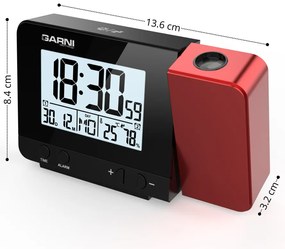 GARNI technology Digitální budík s projekcí času a vnitřní teploty GARNI 140R