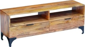 vidaXL TV stolek mangovníkové dřevo 120 x 35 x 45 cm [247325] Barva: Vícebarevný