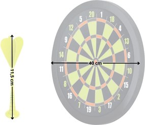 Magnetický terč s šipkami inSPORTline MDS160