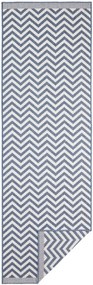 NORTHRUGS - Hanse Home koberce Kusový koberec Twin Supreme 103435 Palma blue creme – na ven i na doma - 80x150 cm