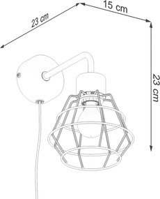 Sollux Lighting Nástěnné svítidlo SUBA černé