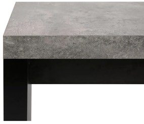 Černo-šedá lavice v betonovém dekoru TemaHome Detroit, 140 x 43 cm
