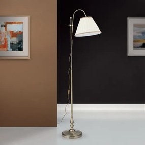 Orion Stl 12-1101/1 - Stojací lampa TONIA 1xE27/60W/230V 183 cm bílá/bronz