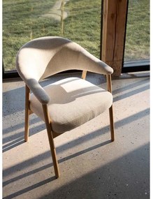 Designová jídelní židle Jacqueline přírodní dub