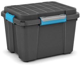 Úložný box z recyklovaného plastu s víkem Scuba M 43 l, 34x49,5x39 cm