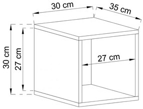 Úložný box, dub artisan, ENJOY ERR30