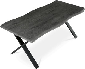Jídelní stůl HT-F4318 GREY, mdf, šedý dub (180 x 90) cm Šedá