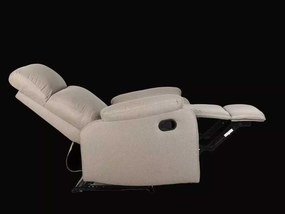 LuxuryForm DESIGN Televizní křeslo CARLOS s polohováním - béžové