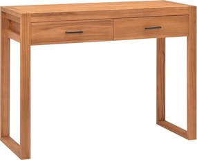 Psací stůl se 2 zásuvkami 100 x 40 x 75 cm teakové dřevo 325270
