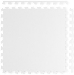 Velká pěnová podložka Ricokids puzzle 60x60 cm 4 ks bílá a šedá pro děti