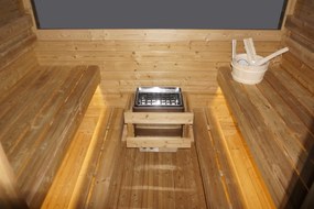 RAKOUSKÝ produkt - Venkovní sauna HANKO pro 6 osob 210 x 180 x 210cm ( F60180 )