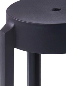 vidaXL Stohovatelné stoličky 4 ks plast [247278] Barva: Černá