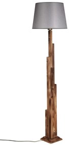 Stojací lampa Yanik I 165 cm hnědá/šedá