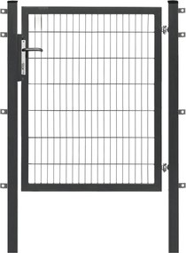 Floraworld Jednokřídlá branka Premium dvojitá výplň antracitová 120 x 140 cm