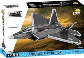COBI 5855 Armed Forces Lockheed F-22 Raptor / 695 kostek / 1 figurka /