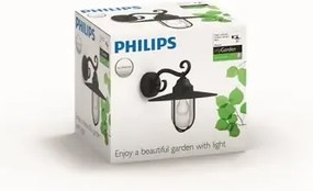 Philips Pasture černá / Venkovní nástěnné svítidlo / bez zdroje / E27