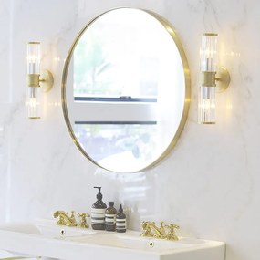 Zlaté kulaté zrcadlo LEOBERT - různé velikosti Průměr zrcadla: 60 cm