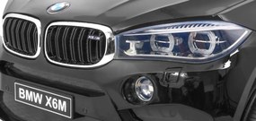 Ramiz Dětské elektrické autíčko BMW X6M lakované - černé SUV + dálkové ovládání