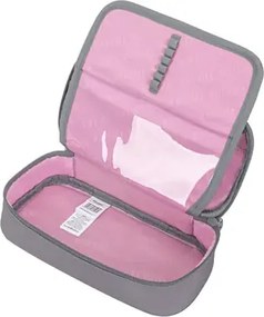 BAAGL Kuromi Grey GRS / Školní penál etue / zip YKK