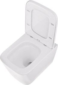 UPTrend Závěsný WC komplet bez příruby GRAVIS VORTEX TR2216R včetně Soft-Close sedátka, bílá lesk