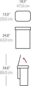 Simplehuman SENSOR černá ocel / Odpadkový koš / Bezdotykový / Hlasové