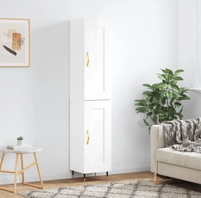 vidaXL Skříň highboard 34,5 x 34 x 180 cm kompozitní dřevo [3200435] Barva: bílá s vysokým leskem