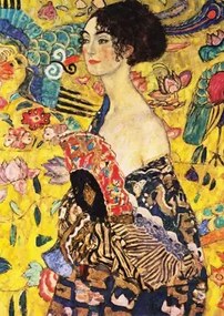 ENJOY Puzzle Gustav Klimt: Dáma s vějířem / 1000 dílků / od 14 let
