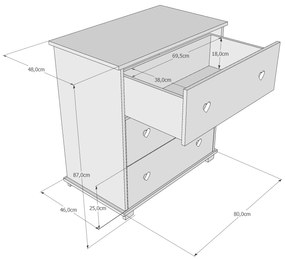 BabyBeds Dětská sestava - srdíčka Barevné provedení: Olše