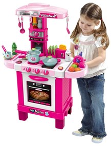 BABY MIX dětská kuchyňka Malý šéfkuchař růžová
