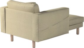 Potah na IKEA Norsborg šezlong s loketními opěrkami barva béžová látka pletený vzor