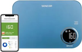 SENCOR SKS 7072BL modrá / chytrá kuchyňská váha / max. 5kg / funkce TA
