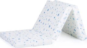 Matrace chipolino skládací matrace 120 x 60 cm white/blue stars