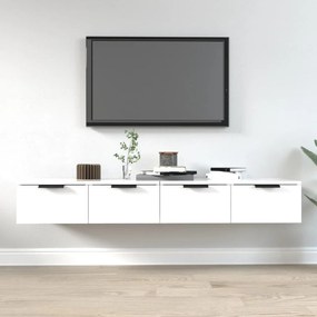 Nástěnné Skříňky 2 Ks Betonově Šedé 68X30X20Cm Kompozitní Dřevo - Betonová šedá