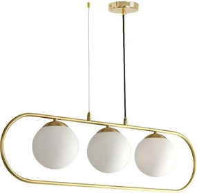 Toolight - Moderní stropní lampa 3xE27 60W APP915-3CP, zlatá, OSW-03205
