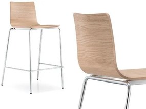 PEDRALI - Nízká barová židle INGA 5616 DS - bělený dub