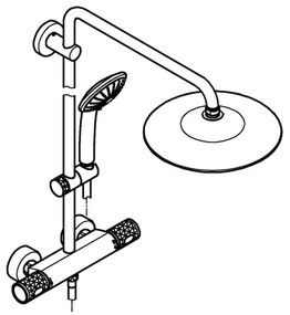 GROHE 26403KF2 - Sprchový systém VITALIO JOY 260 černá